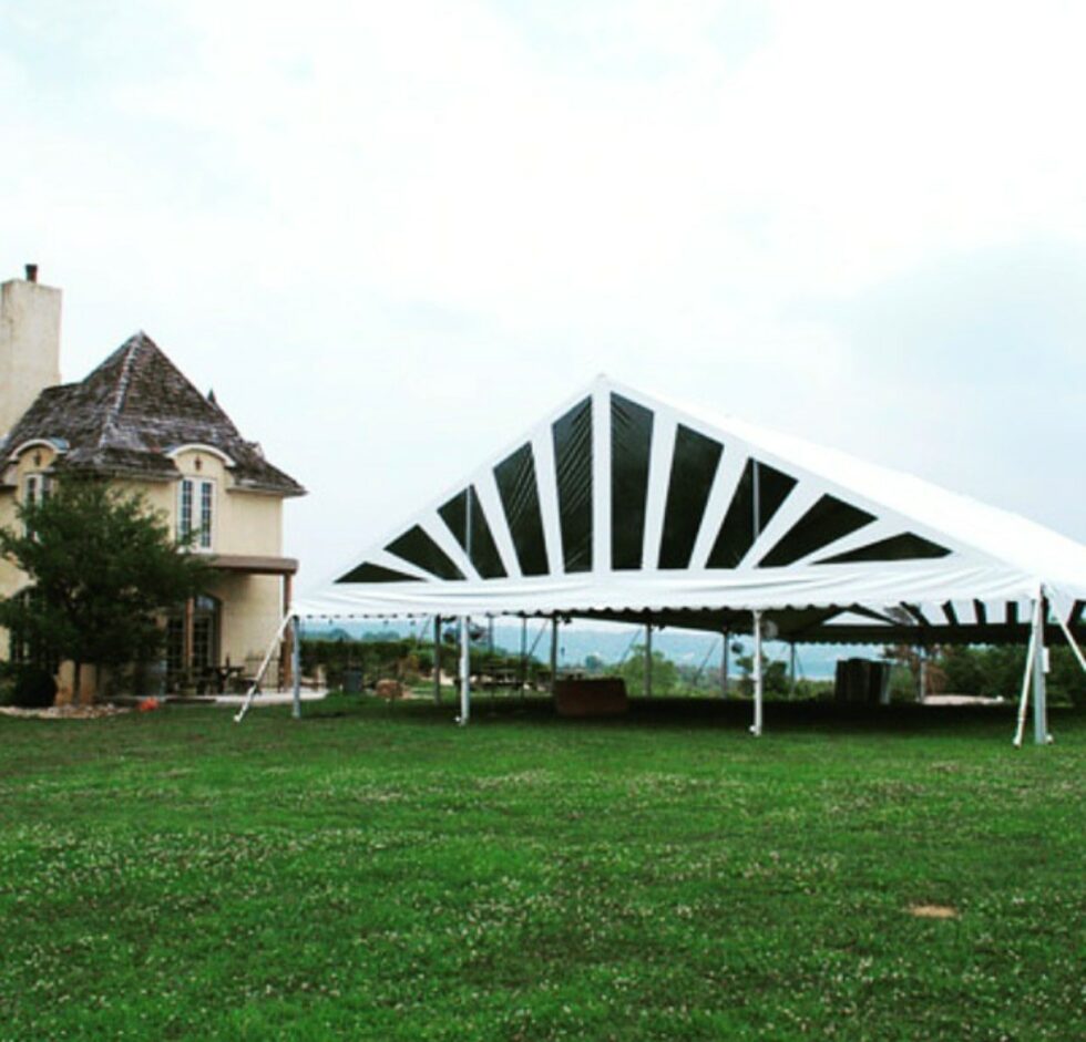 White Frame Tents, Gable End | Collective Event Group